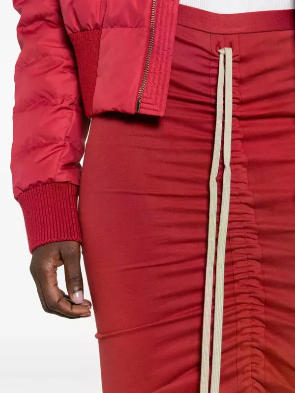 Moncler Drawstring Split Jersey Maxi Skirt