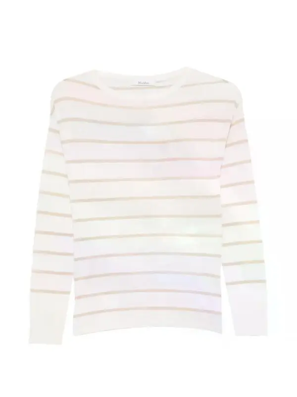 Max Mara Striped T-shirt - Neutrals