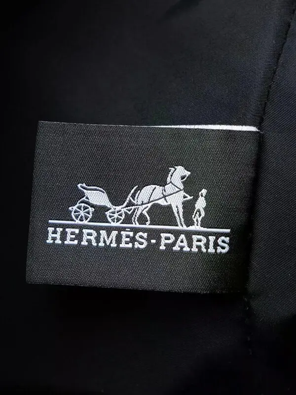 Hermès Canvas And Leather Pouch