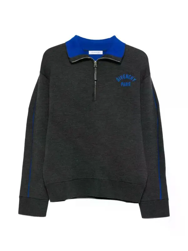 Givenchy Half-zip Logo Sweater
