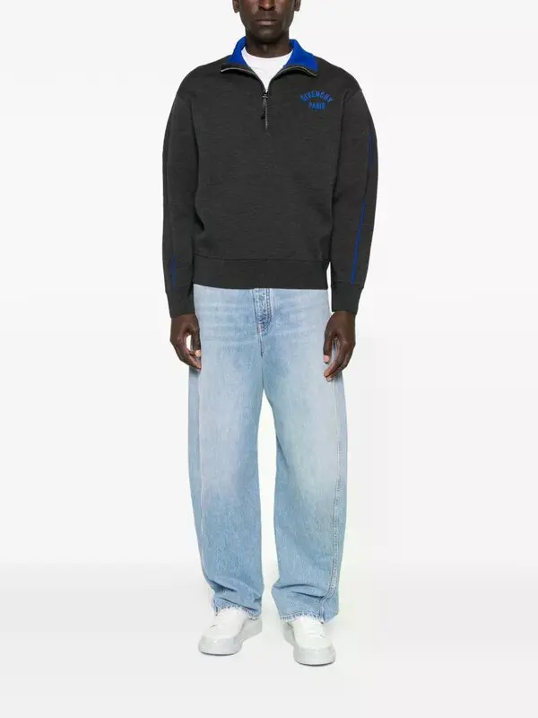 Givenchy Half-zip Logo Sweater