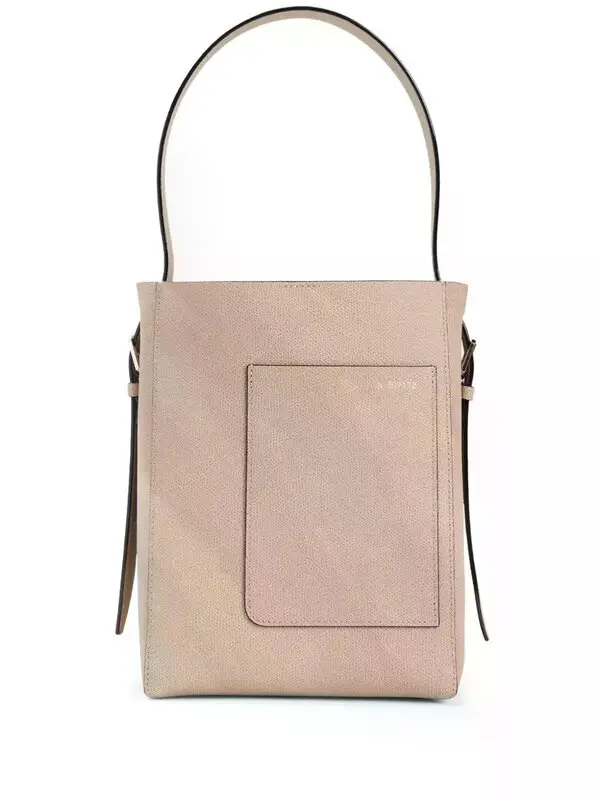 VALEXTRA Mini Leather Bucket Bag