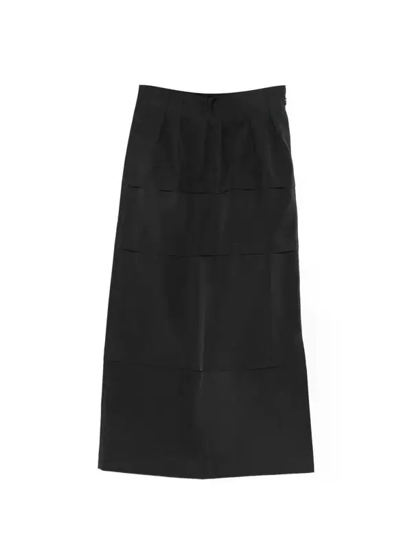 LITKOVSKA Tiered Midi Skirt - Black