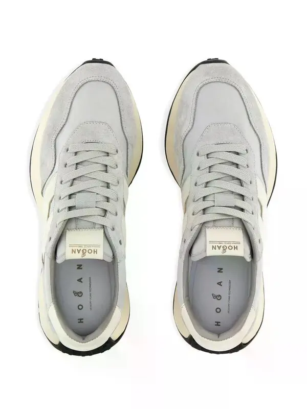 Hogan Logo Detail Lace-up Sneakers - Grey