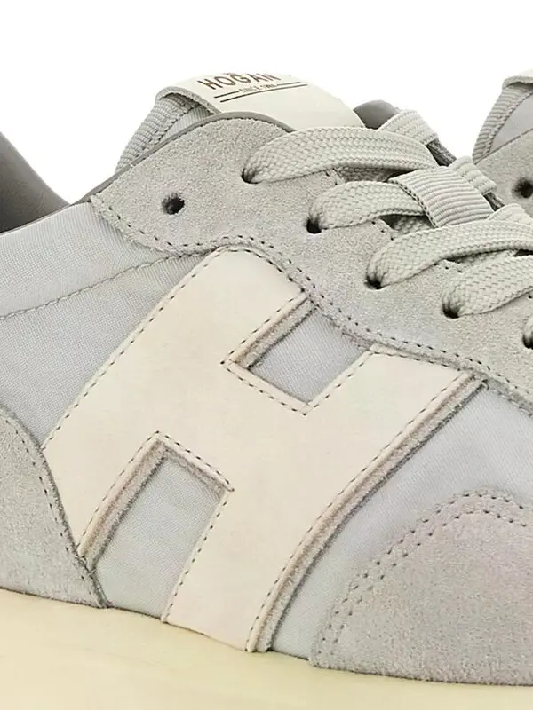 Hogan Logo Detail Lace-up Sneakers - Grey