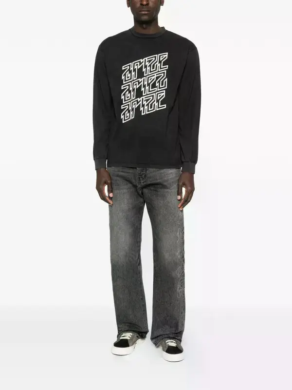 Aries Ariez Arize Faded Long-sleeve T-shirt