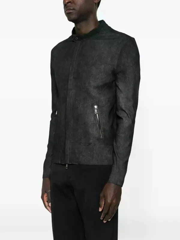 GIORGIO BRATO Zipped Leather Jacket