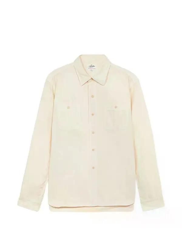 FORTELA Workt Patch-pocket Shirt - Neutrals