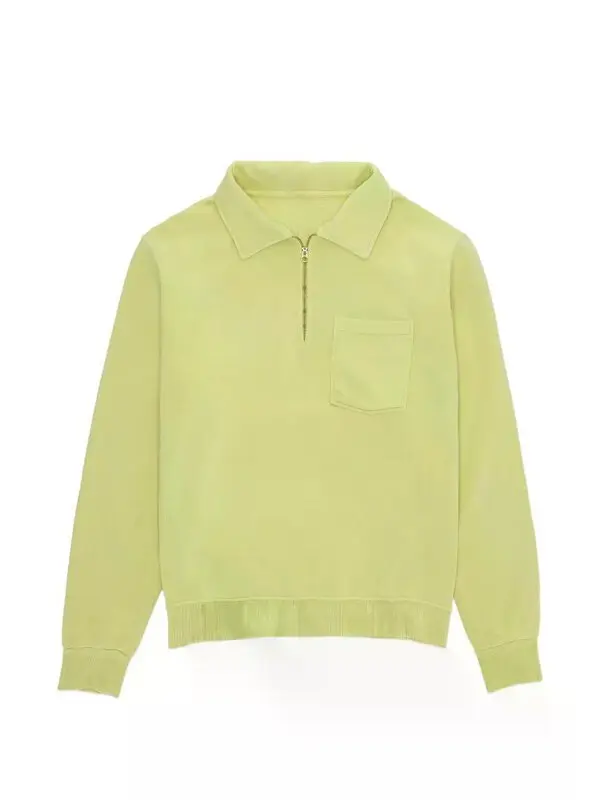 FORTELA Yale Zip-up Woven Sweatshirt - Green