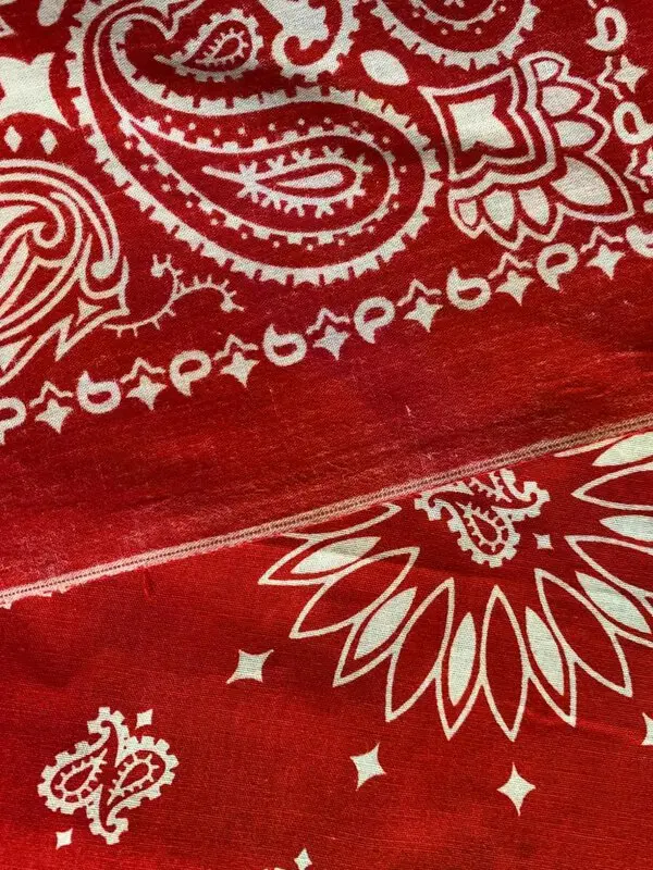 FORTELA Japanese Paisley-pattern Bandana - Red