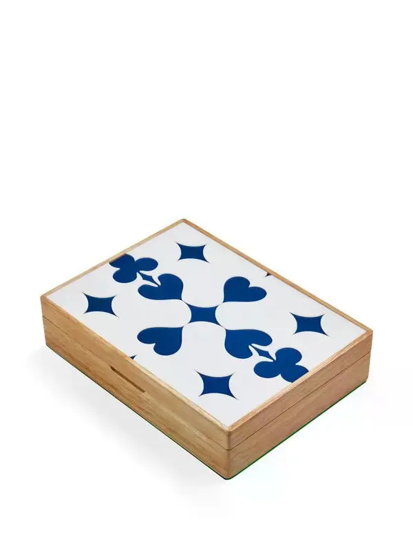 Shinola Lacquered Wood Poker Set