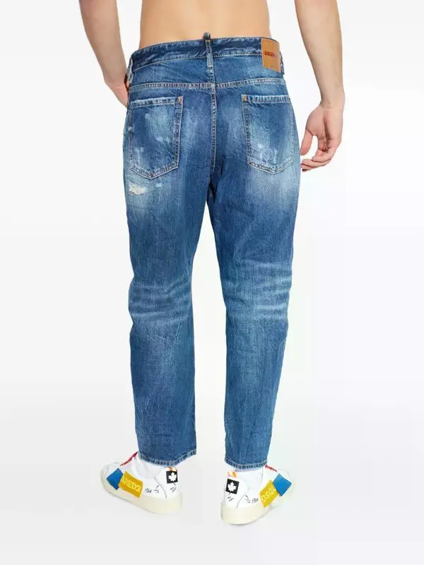 Dsquared2 Distressed Relaxed Fit Jeans