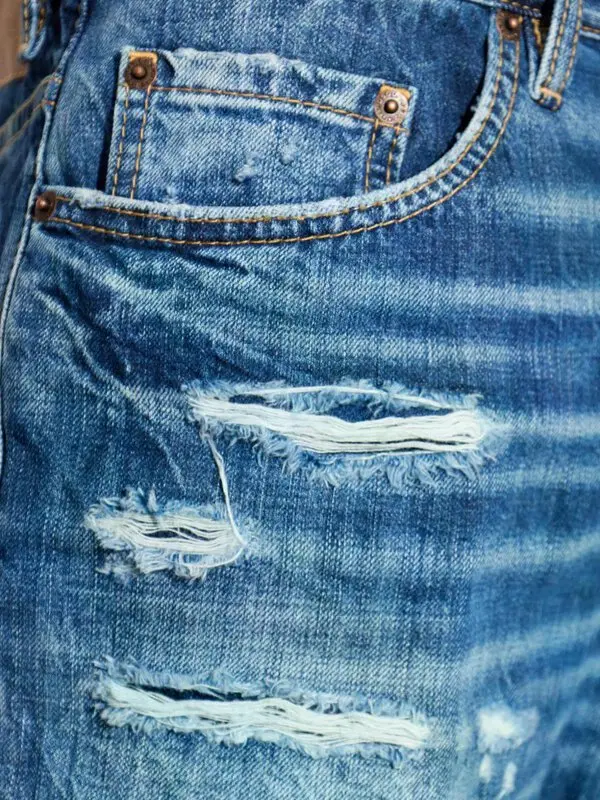 Dsquared2 Distressed Relaxed Fit Jeans