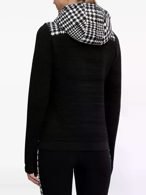NEWLAND Houndstooth Zip-up Hooded Jacket