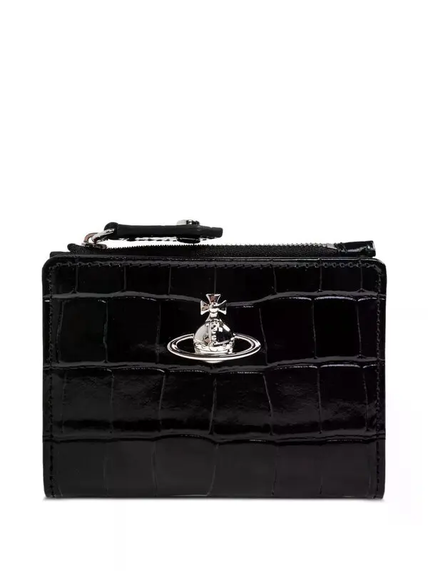 VIVIENNE WESTWOOD Embossed Logo Wallet - Black