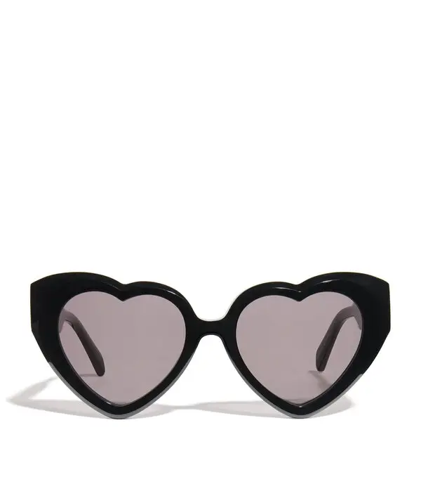 Maje Heart-shaped Sunglasses - Black