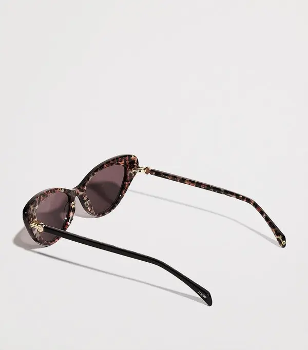 Maje Acetate Cat Eye Sunglasses - Black
