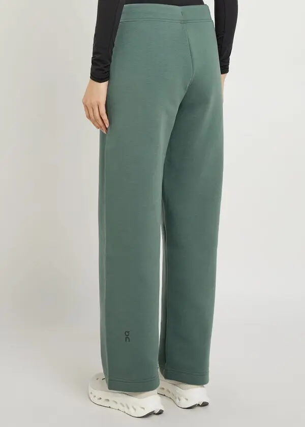 On Focus Tech" Cotton-blend Sweatpants - Olive
