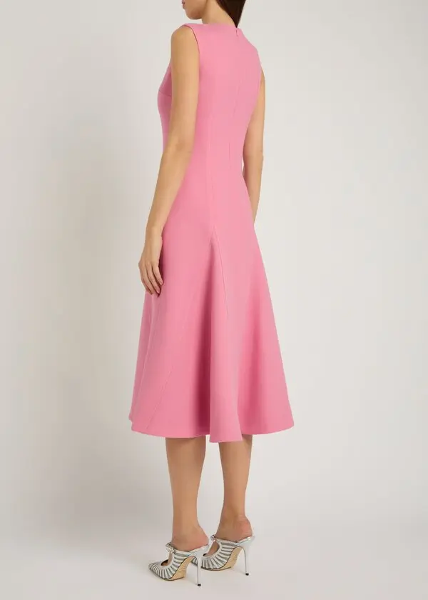 EMILIA WICKSTEAD Benicia Wool-crepe Midi Dress