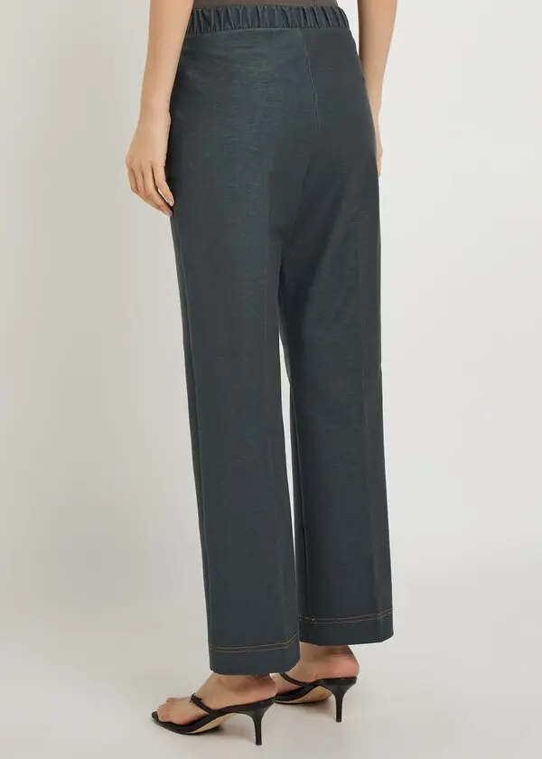 Max Mara Straight-leg Stretch-denim Trousers