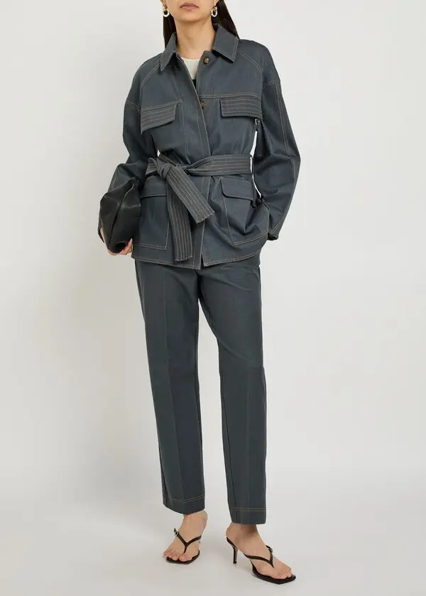 Max Mara Straight-leg Stretch-denim Trousers