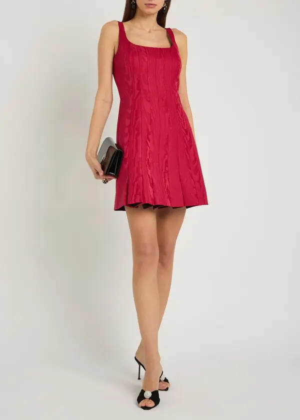 EMILIA WICKSTEAD Sascha Moiré Mini Dress