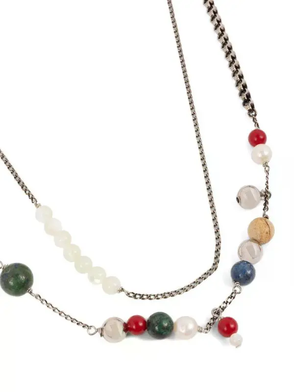 Dries Van Noten Double-chain Beaded Necklace