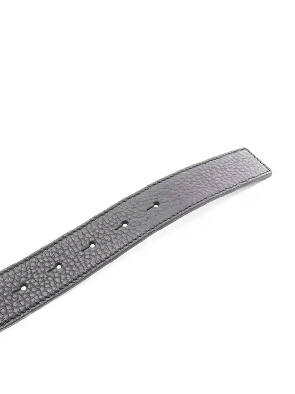Loewe Anagram Leather Belt - Black
