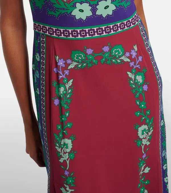 La DoubleJ Buy Me A Martini' Floral Print Midi Dress - Multicoloured