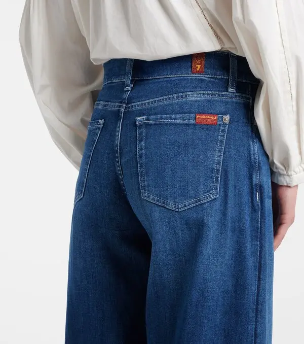 7 For All Mankind Lotta Ankle Wide-leg Jeans