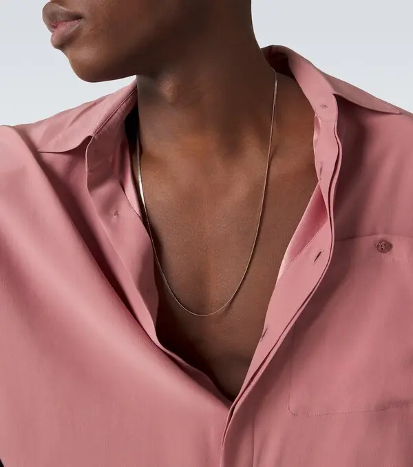 Saint Laurent Engraved Necklace