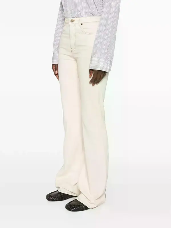 Burberry Equestrian-knight Straight-leg Jeans - Neutrals