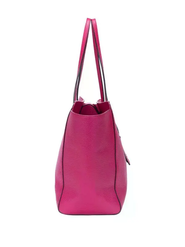 Gucci Swing Leather Tote Bag - Pink