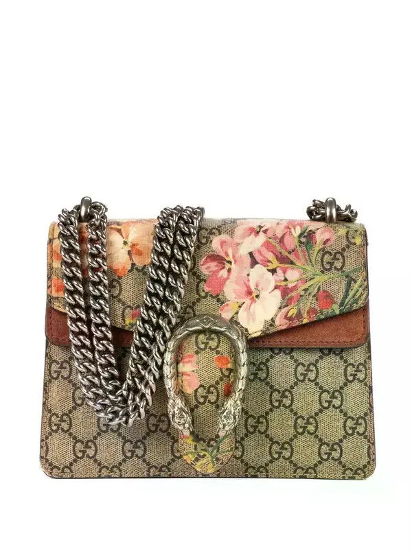 Gucci Floral Print Chain Bag
