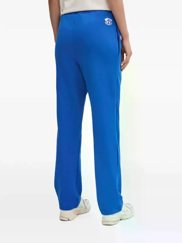 BARROW Logo Patch Sweatpants - Blue