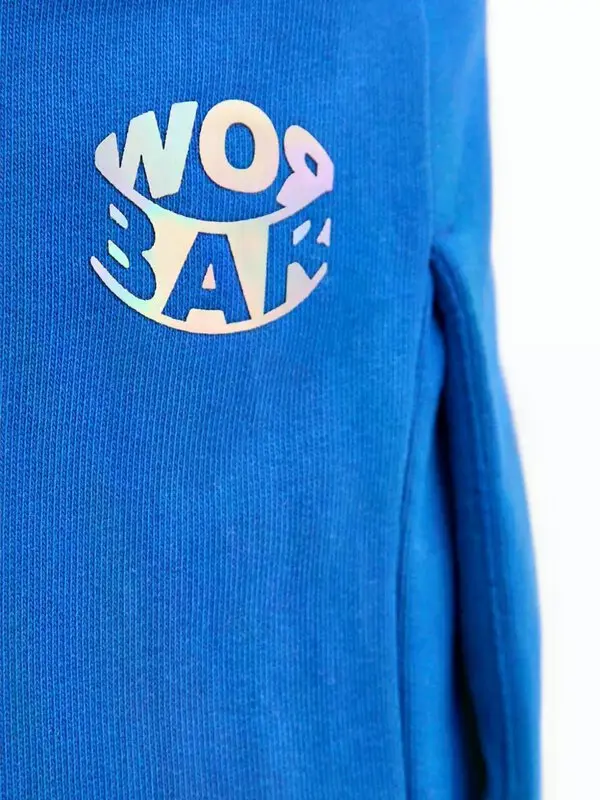BARROW Logo Patch Sweatpants - Blue