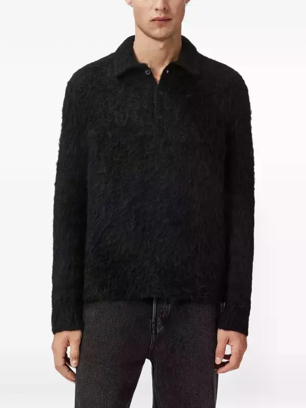 ALLSAINTS Sonny Long-sleeve Polo Shirt