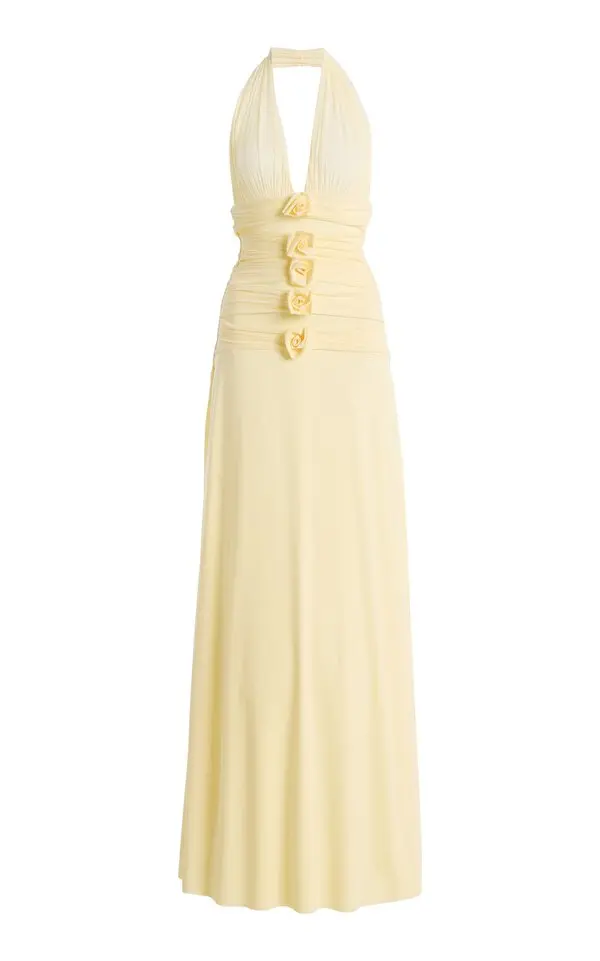 MAYGEL CORONEL Villadiego Maxi Dress - Ivory