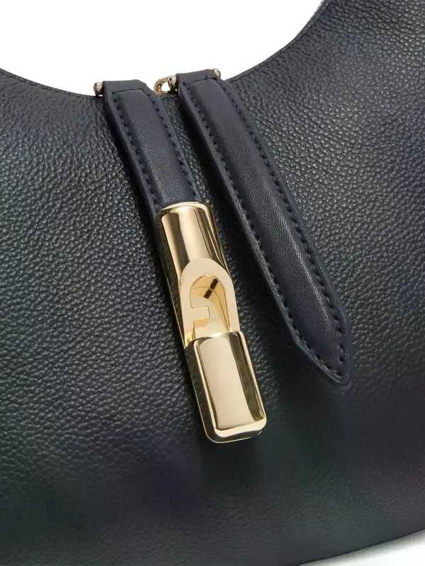 Furla Goccia Leather Shoulder Bag - Blue