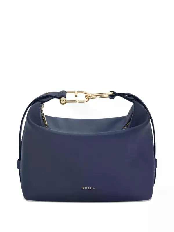 Furla Textured Arch Shoulder Bag - Blue