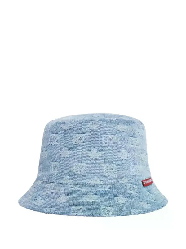 Dsquared2 Monogrammed Denim Bucket Hat