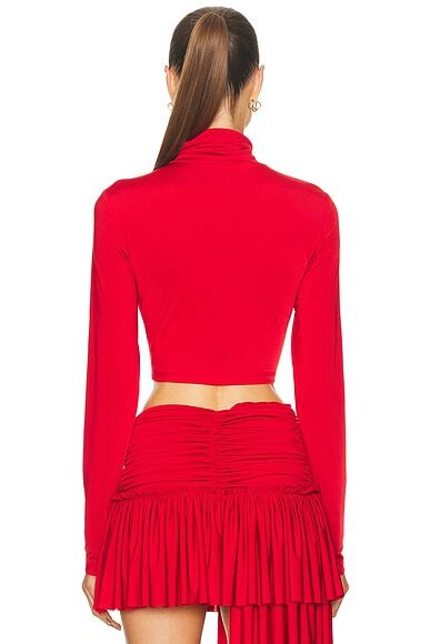 SIEDRES Georgie Cropped Turtleneck Top