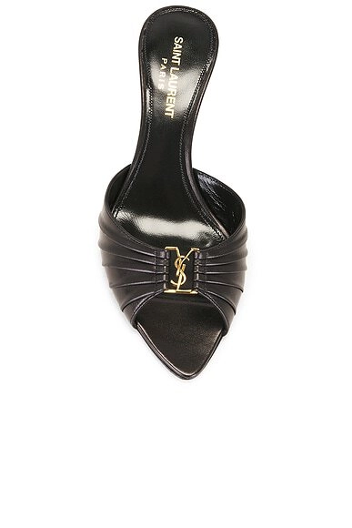 Saint Laurent Babylone Mule Sandal - Nero