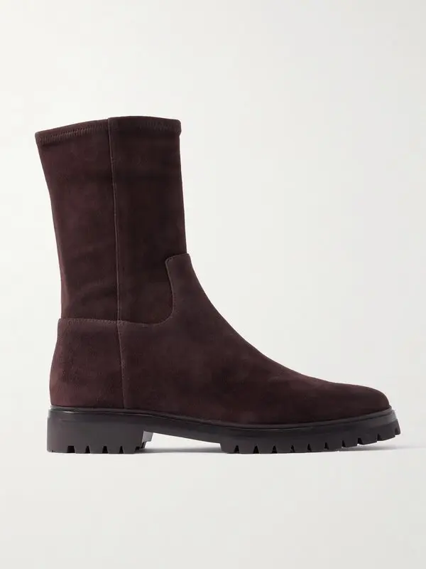 LOEFFLER RANDALL Danny Stretch-suede Ankle Boots
