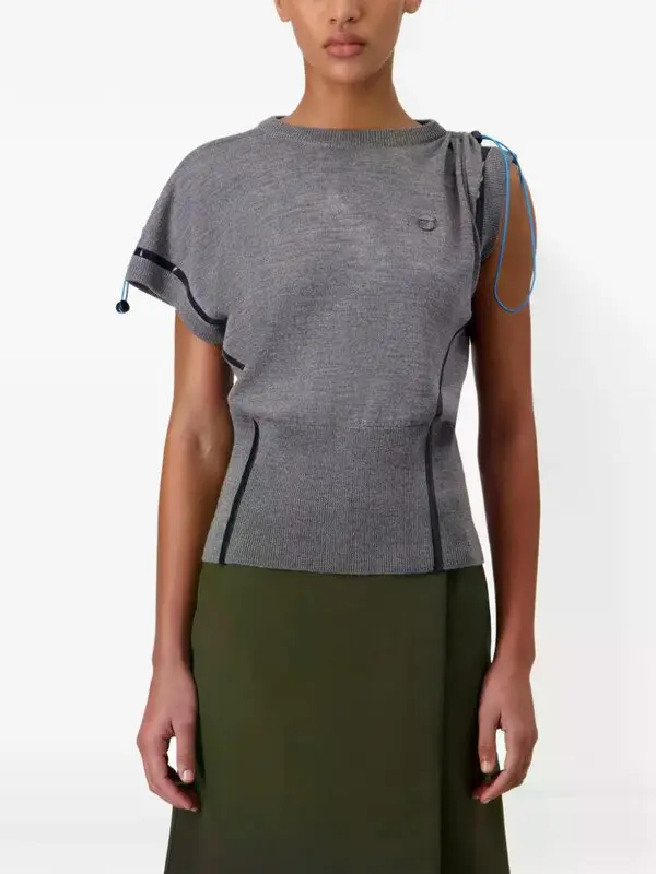 Coperni Cap-sleeve Logo Detail T-shirt