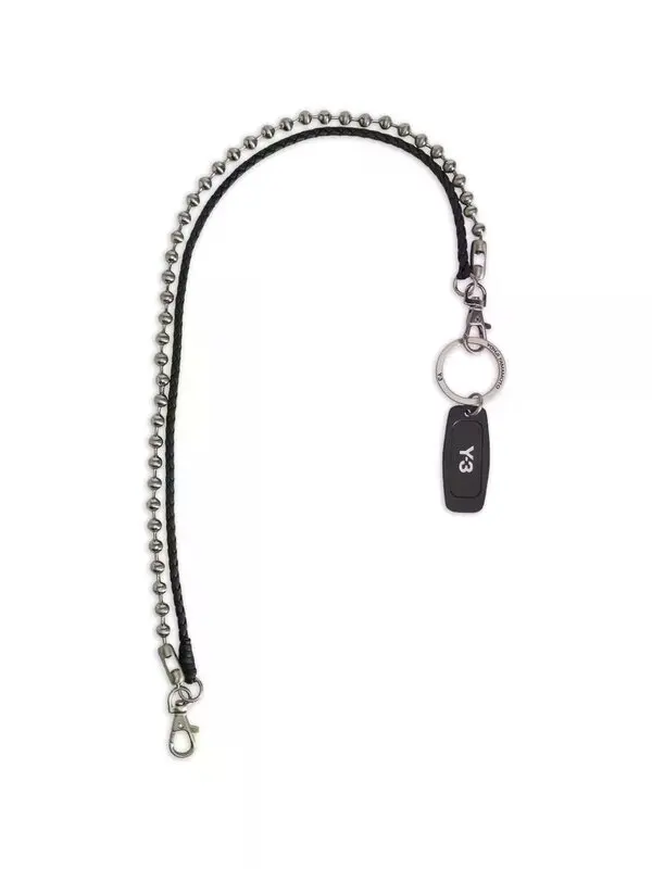 Y3 Logo Keyring Chain - Silver