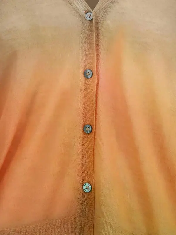 MIRROR IN THE SKY Ombre Button Cardigan - Neutrals
