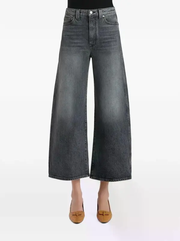 Khaite Delina Wide Leg Jeans - Grey