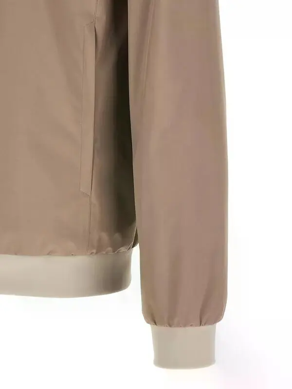 Herno Zip-up Bomber Jacket With Contrast Details