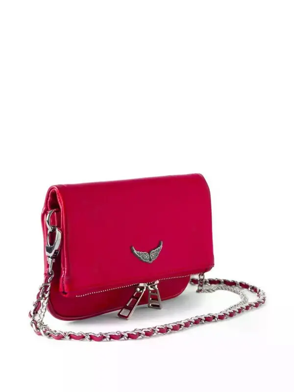 Zadig&Voltaire Rock Nano Leather Crossbody Bag - Pink